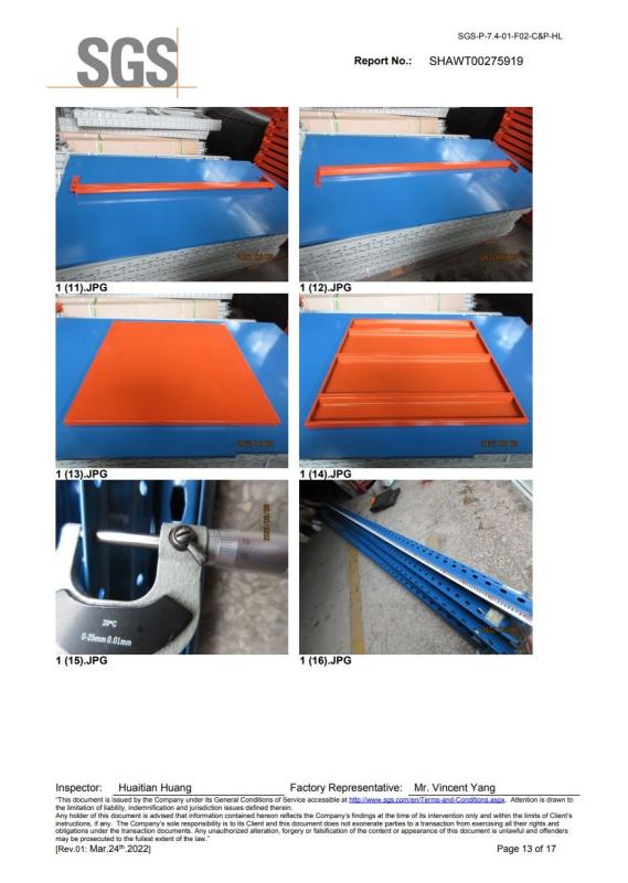 SGS - Guangdong ORBIT Metal Products Co., Ltd