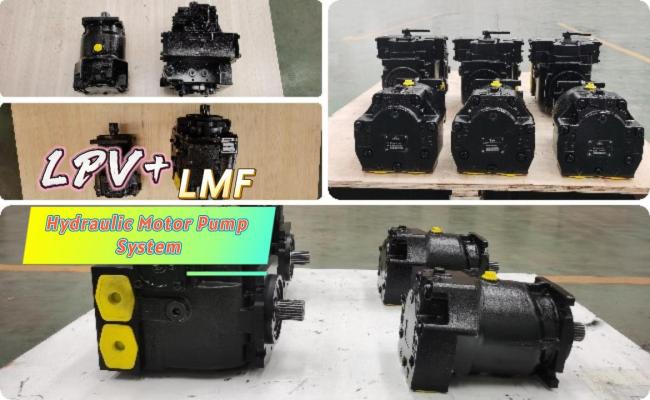 Combine harvester hydraulic pump motor system