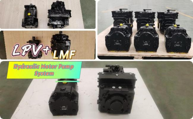 Corn harvester hydraulic pump motor system