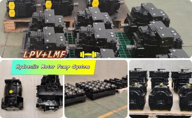 Rice harvester hydraulic pump motor system