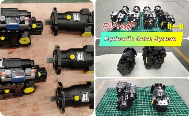 Rice harvester hydraulic oil pump motor