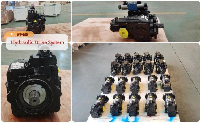 harvester hydraulic motor and pump system