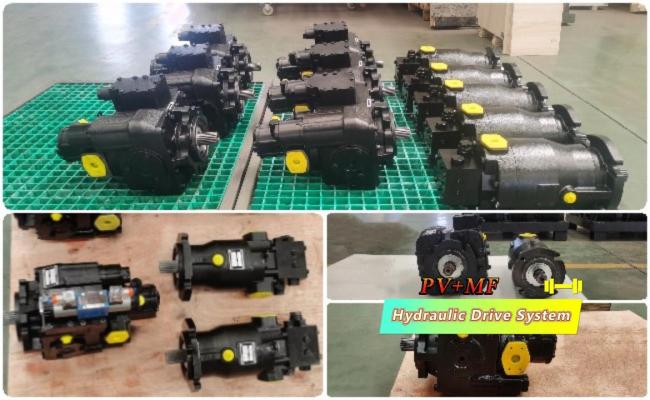 grape machinery hydraulic motor pump system