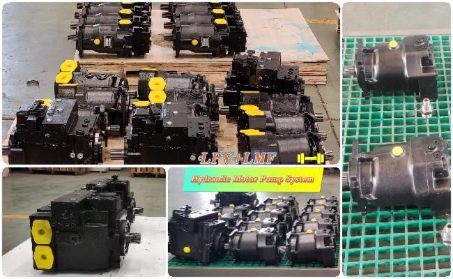 Rice harvester hydraulic oil pump motor