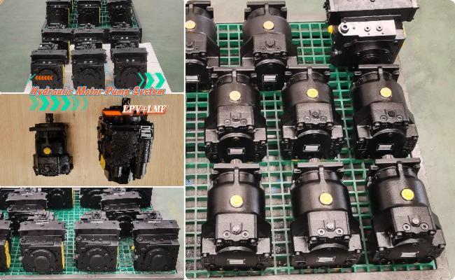 Cement truck hydraulic pumps