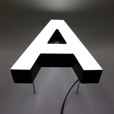 中国 オーダーメイドサイズ 3D アクリル文字 LED照明サイン 屋外ビジネスロゴ 販売のため