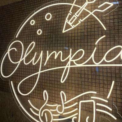 Cina 2- Disegno Custom Made Flessibile Lampada a strisce Illuminazione Tattoo Nome Gioco Logo Studio LED Neon Sign in vendita