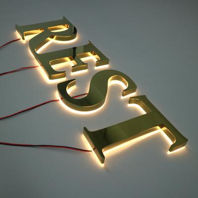 Cina LED Strips Fonte di luce Custom Metal Storefront Outdoor Front 3D Shop Business Signage in vendita