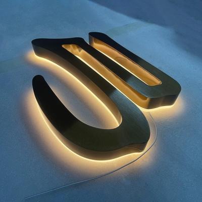 中国 レストラン オフィス 屋外 カスタム ビジネス 建物 の ステンレス メタル LED サイネージ 販売のため