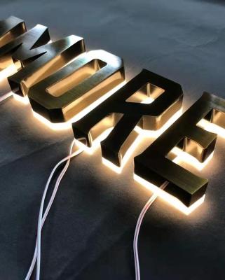 Cina Dimensioni personalizzate neve 3D LED piastre acriliche porta segno di lettere metalliche per display esterno in vendita