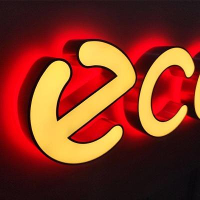 Cina Cartellone LED acrilico a doppio lato con logo multicolore illuminato in vendita