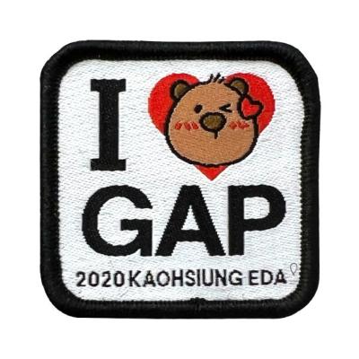 China Sapatas feitas sob encomenda dos sacos de vestuário de Overlock Logo Iron On Patches For do urso da caixa à venda