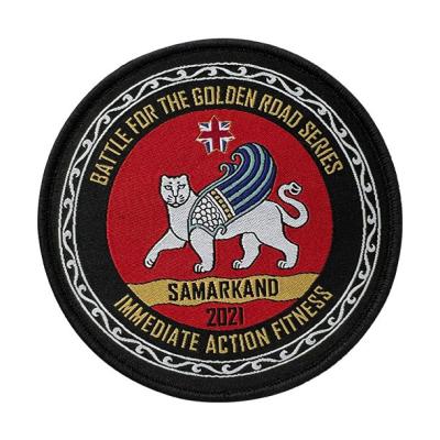 China A beira feita sob encomenda de Samarkand Merrow tecida remenda remendos tecidos da etiqueta à venda