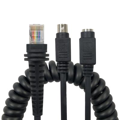 Cina Cavo a spirale del cuneo della tastiera PS2 al RJ45 per il lettore di codici a barre di Honeywell in vendita