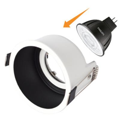 Cina Montaggio anabbagliante rotondo di MR16 Downlight regolabile 25 gradi in vendita