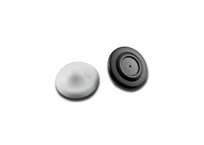 China Mini Ronde Zwarte of Witte Anti-diefstal Veiligheidsmarkeringen voor Detailhandels 8.2MHz rf Te koop