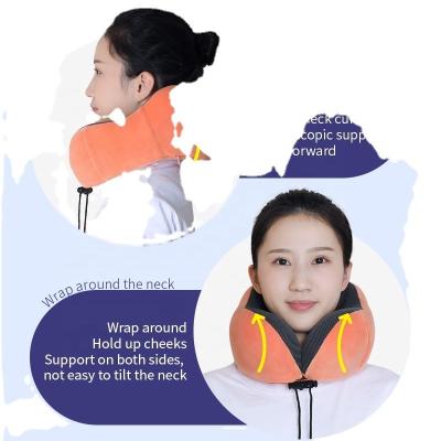 중국 마사지 편안함 여행 목 메모리 폼 베개 베개 넥타이 덮개와 지원 판매용