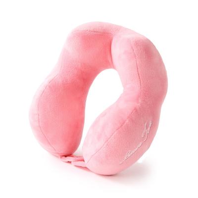 중국 부드러운 U 모양 여행 베개 조정 할 수 있는 벨트 32x35cm 작은 방수 쿠션 판매용