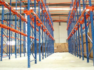 Cina Resistente Azionamento-Attraverso racking del pallet in vendita
