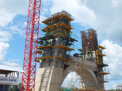 Cina Cassaforma automatica di salita, cassaforma della piattaforma di ponte per il progetto del ponte di Melak in vendita