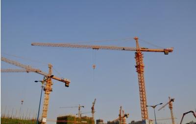 Cina Gru a torre QTZ63 che orza gru fornita di dispositivi di sicurezza compreso il limitatore di altezza in vendita