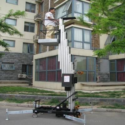 Cina Piattaforma di lavoro rampicante di sicurezza di lavoro albero telescopico all'aperto della piattaforma del singolo in vendita