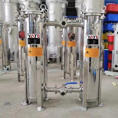 China PP/PE Filter Material Edelstahl Duplex Beutelfiltergehäuse für Saft, Sirup, Wein, Milchfiltration in Maschinenreparaturwerkstätten zu verkaufen