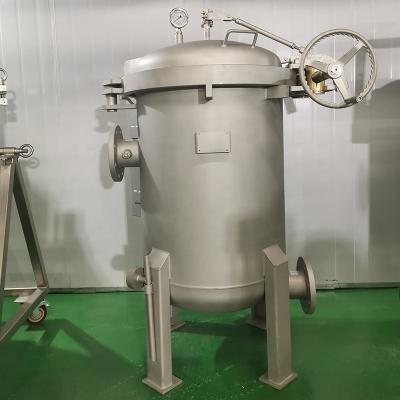 China 304 316 Edelstahl Schnellöffnungs-Beutelfiltergehäuse für Bergbau Wasseraufbereitung Petrochemische Anlage Kaltwasserkreislauf zu verkaufen