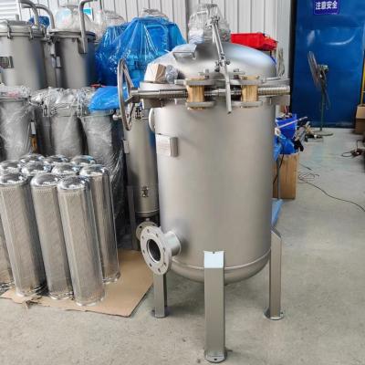 China 304 316 Edelstahl Schnellöffnungs-Beutelfiltergehäuse für Bergbau Wasseraufbereitung Petrochemische Anlage Kaltwasserkreislauf zu verkaufen