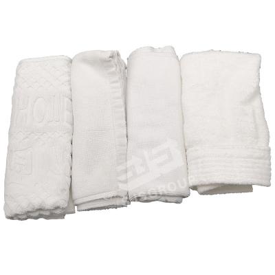 Κίνα Cut reused Hotel bath towels bales 100% cotton white towel 0.5-400 kg bales Reclaimed Tea Towels Wiping Rags προς πώληση