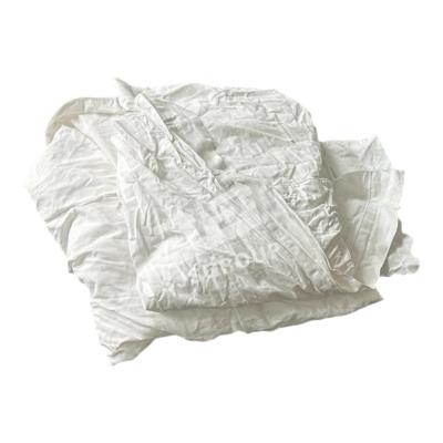 Κίνα Factory direct 100% cotton textile waste cut Fabric pieces white cleaning cloth cutting used bed sheets White Sheeting W προς πώληση