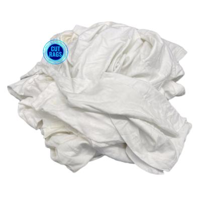 Κίνα Good absorbency Cotton Knit Rags Fabric 100% Cotton Export Oriented Garment Cutting Clips Reclaimed 25lb Box of White Ra προς πώληση
