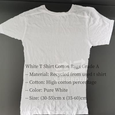 중국 High absorbency 100% Cotton White wiping Rags Industrial Cleaning cotton rag t shirt rags for water and oil 판매용