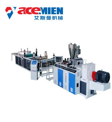 China De Golftegel die van co-extrusietechnologie Plastiek Machine voor zowel Rondschrijven als Trapezoïdevorm vormt Te koop