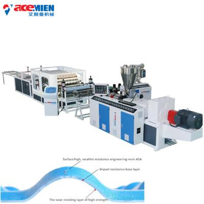 China Spaanse de Tegelmachine van het Stijldak voor de Uitdrijving van de het Dakwerktegel van Productenpvc Te koop