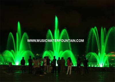 中国 長方形の音楽的な水噴水は特別な設計の導かれたライトを防水します 販売のため