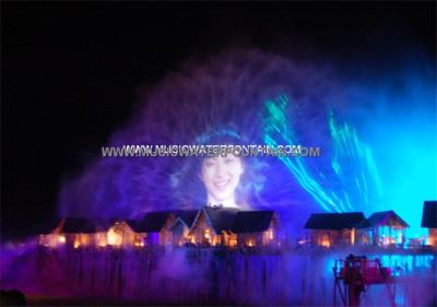 中国 プール システムまたは乾燥した土地のための水映画スクリーンそしてレーザー音楽的な水噴水 販売のため
