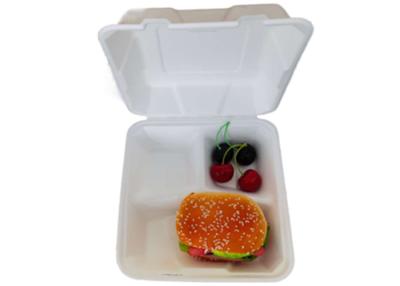 Cina Scatole di carta della bagassa 8inch del pranzo concimabile biodegradabile del compartimento per alimenti a rapida preparazione per uso del partito e del ristorante in vendita