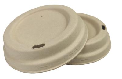 Cina coperchi concimabili modellati 80mm della tazza di caffè 8oz della canna da zucchero della polpa in vendita