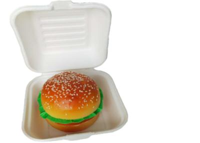 China Bagassehamburger 6 Duim Biologisch afbreekbare Meeneemcontainers Te koop