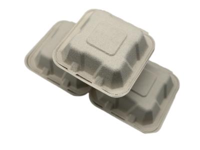 China Bagassehamburger 6 Duim20g Biologisch afbreekbare Meeneemcontainers Te koop