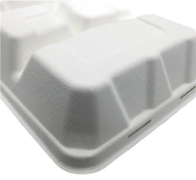 China Microwavable 23×22×5cm Biologisch afbreekbare Meeneemcontainers van 45g Te koop