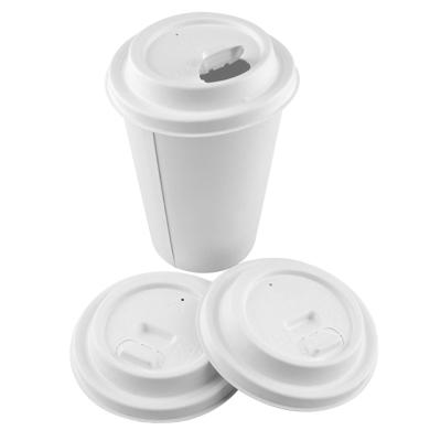 Cina Copertura della tazza con la tazza biodegradabile dei coperchi di Strawless del caffè della canna da zucchero della bagassa della fibra di 8oz 12oz 16oz in vendita
