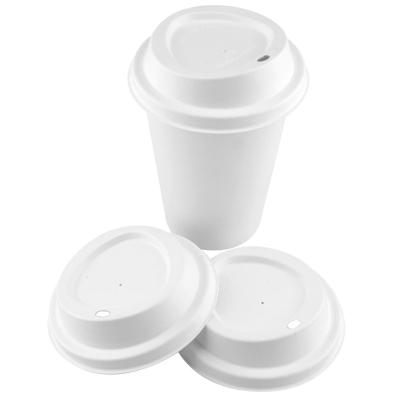 China Os copos biodegradáveis de 100% Capsul cobrem a bolha que o bagaço descartável reciclável coloca tampas para o copo de café à venda