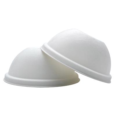 China A cana-de-açúcar natural reusável biodegradável de 100% reduz a polpa tampas do copo de papel da abóbada de 80Mm para a cafetaria à venda