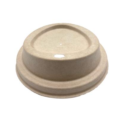 China Tampas descartáveis do copo da cana-de-açúcar, branco ou natural, para o café do refresco de 8oz 12oz à venda