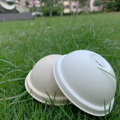 China Tampas descartáveis da abóbada da cana-de-açúcar de 90mm para copos de 16 onças à venda