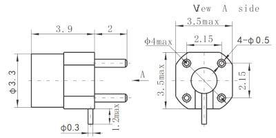 China Montaje de superficie de conector RF de ángulo recto masculino SSMP con retén completo Microstrip en venta