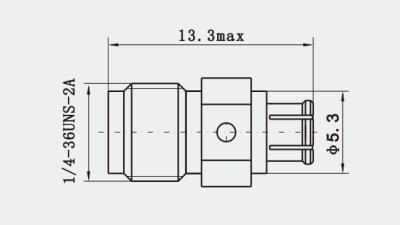China K-Type Female To ASMP Female RF Connector For Seamless RF Integration for sale