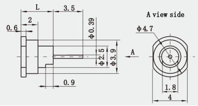 China Construction SMP Male RF Connector With Long Microstrip Plug Smooth Bore Interface for sale